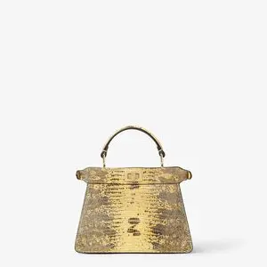 Fendi Peekaboo Iseeu Petite Bag In Light Teague Lizard