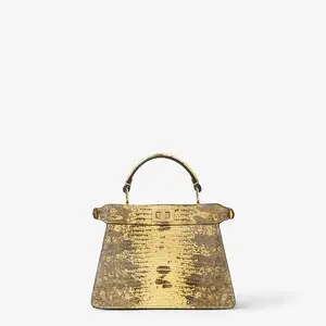 Fendi Peekaboo Iseeu Petite Bag In Light Teague Lizard