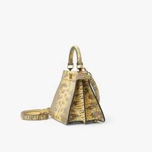 Fendi Peekaboo Iseeu Petite Bag In Light Teague Lizard