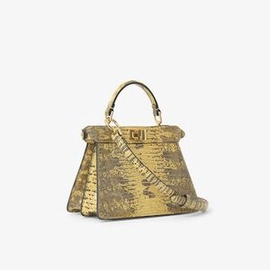 Fendi Peekaboo Iseeu Petite Bag In Light Teague Lizard