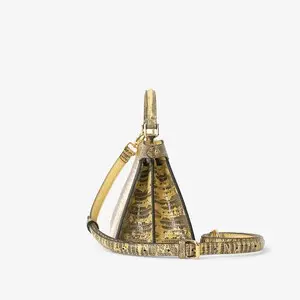 Fendi Peekaboo Iseeu Petite Bag In Light Teague Lizard