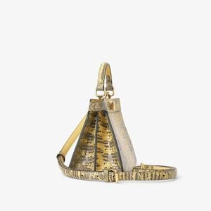 Fendi Peekaboo Iseeu Petite Bag In Light Teague Lizard
