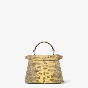 Fendi Peekaboo Iseeu Petite Bag In Light Teague Lizard