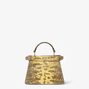 Fendi Peekaboo Iseeu Petite Bag In Light Teague Lizard