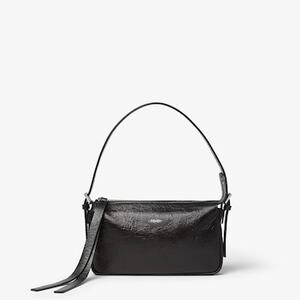 Fendi Small Zip Top Bag In Calfskin - Black