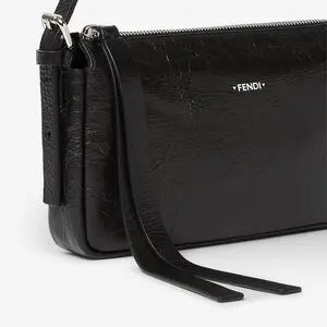 Fendi Small Zip Top Bag In Calfskin