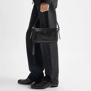 Fendi Small Zip Top Bag In Calfskin