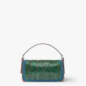 Fendi Baguette 26424 Hand-embroidered Beaded Bag
