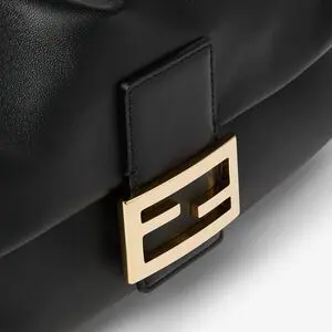 Fendi Baguette Soft Medium Bag - Black