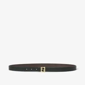 Fendi Reversible Ff Buckle Leather Belt - Black
