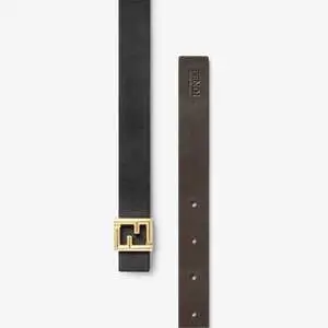 Fendi Reversible Ff Buckle Leather Belt