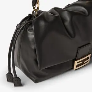 Fendi Baguette Soft Large Bag - Black