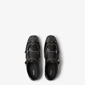 Fendi Stud Monk Strap Loafers
