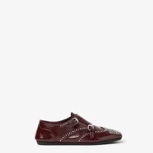 Fendi Studded Monk Strap Loafers