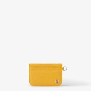 Fendi Ff Card Case - Yellow