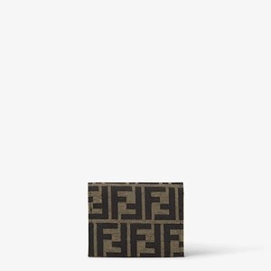 Fendi Ff Jacquard Card Case - Brown