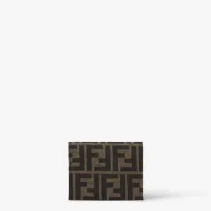 Fendi Ff Jacquard Card Case - Brown