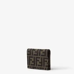 Fendi Ff Jacquard Card Case - Brown