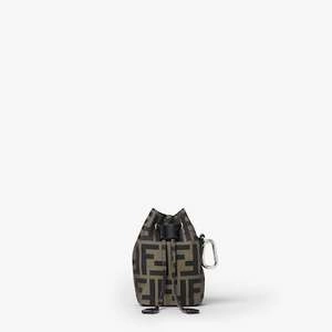 Fendi Micro Ff Light Drawstring Pouch - Brown
