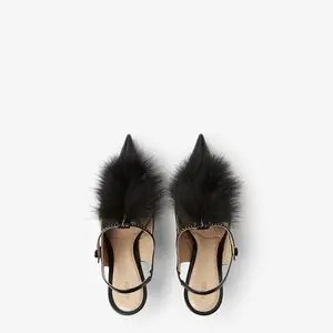 Fendi Noir Slingback Heels
