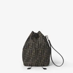Fendi Ff Light Drawstring Pouch Medium