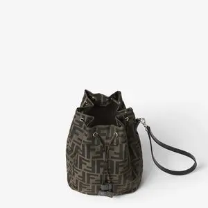Fendi Ff Light Drawstring Pouch Medium