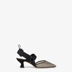Fendi Colibrì Slingback Shoes - Black
