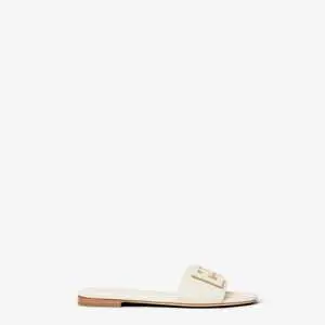 Fendi Baguette Slides - Beige