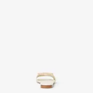 Fendi Baguette Slides - Beige