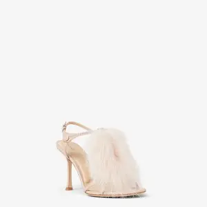Fendi Noir Strappy Stiletto Sandals