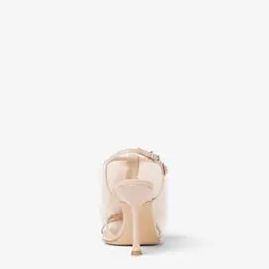 Fendi Noir Calf Leather Stiletto Sandals