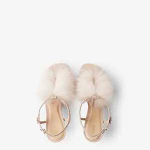 Fendi Noir Calf Leather Stiletto Sandals