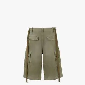 Fendi Bermuda Shorts With Doppio Punto Embroidery