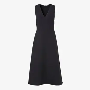 Fendi Wool And Silk Midi Dress - Black