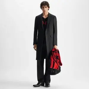Fendi Single-breasted Wool Coat