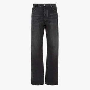 Fendi Regular-fit Organic Cotton Denim Jeans - Black