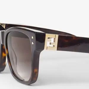 Fendi Ff Logo Square Sunglasses