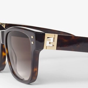 Fendi Ff Logo Square Sunglasses