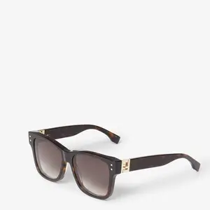 Fendi Ff Logo Square Sunglasses