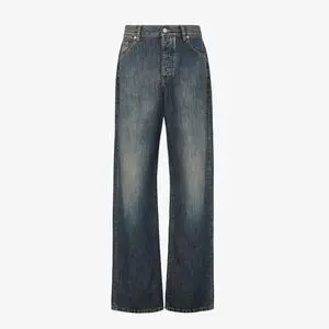 Fendi Long Jeans In Denim - Blue