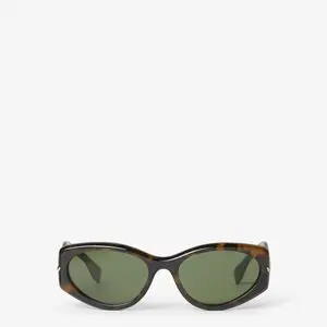 Fendi Screen Ochre Havana Acetate Sunglasses