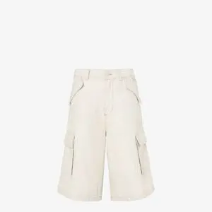 Fendi Selleria Wide-leg Cargo Bermuda Shorts