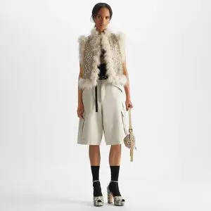 Fendi Selleria Wide-leg Cargo Bermuda Shorts