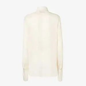 Fendi Jacquard Weave Silk Shirt