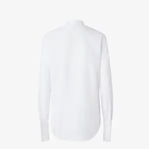 Fendi Cotton Poplin Shirt With Doppio Punto Embroidery - White