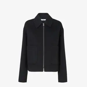 Fendi Wool Deconstructed Blouson Jacket