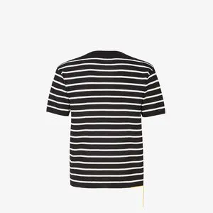 Fendi Striped V-neck Jumper