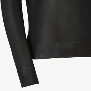 Fendi Ivory Silk Organza V-neck Jumper
