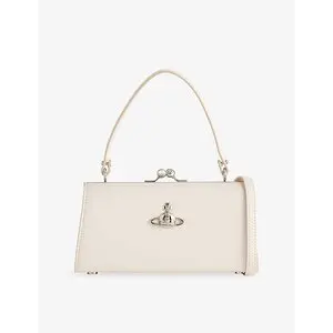 VIVIENNE WESTWOOD Doll Xl Frame Faux-leather Top-handle Bag - White