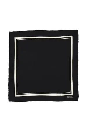 TOM FORD Silk Pocket Square - Black